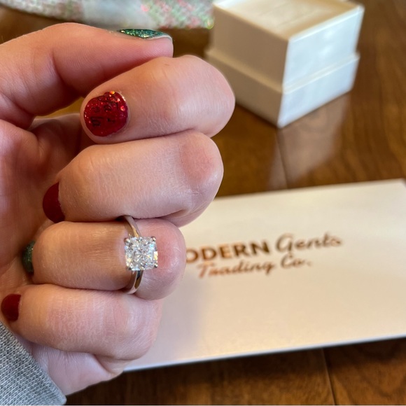 Modern Gents | Jewelry | The Layla 25 Carat Cushion Cut Ring | Poshmark